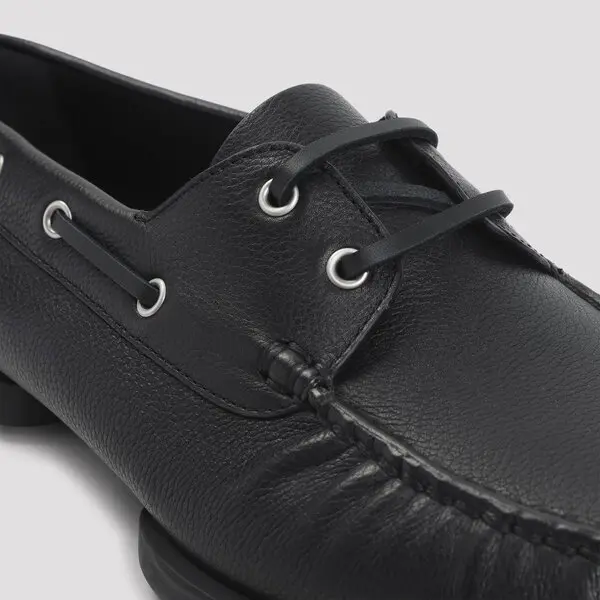 JIL SANDER Calf Leather Loafers - Black