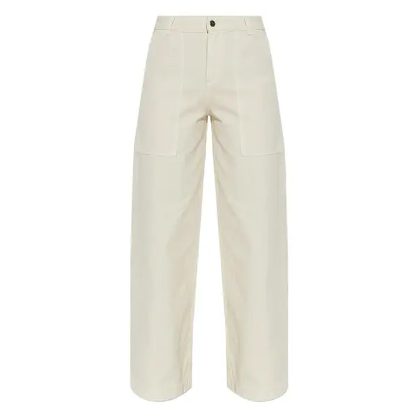 Moncler Neutrals Trousers Palazzo Pants - Cream