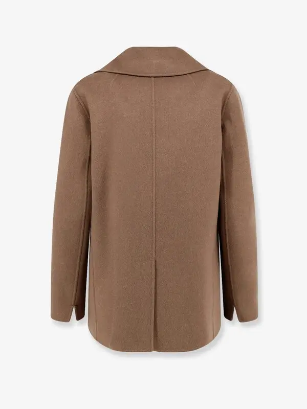 Max Mara Smmrita Virgin Wool Peacoat
