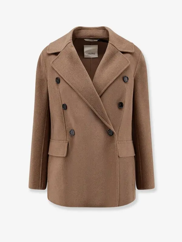 Max Mara Smmrita Virgin Wool Peacoat - Multicolor