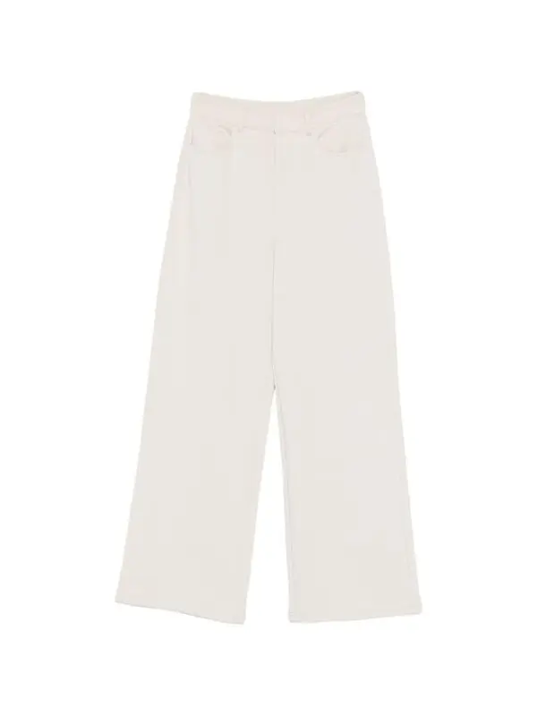 Max Mara Cotton Wide-leg Trousers - Multicolor