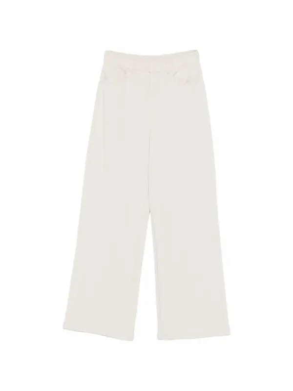 Max Mara Cotton Wide-leg Trousers - Multicolor