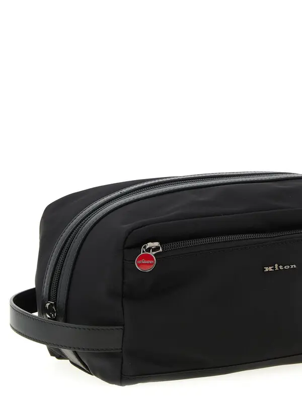 Kiton Beauty-case Nylon - Black