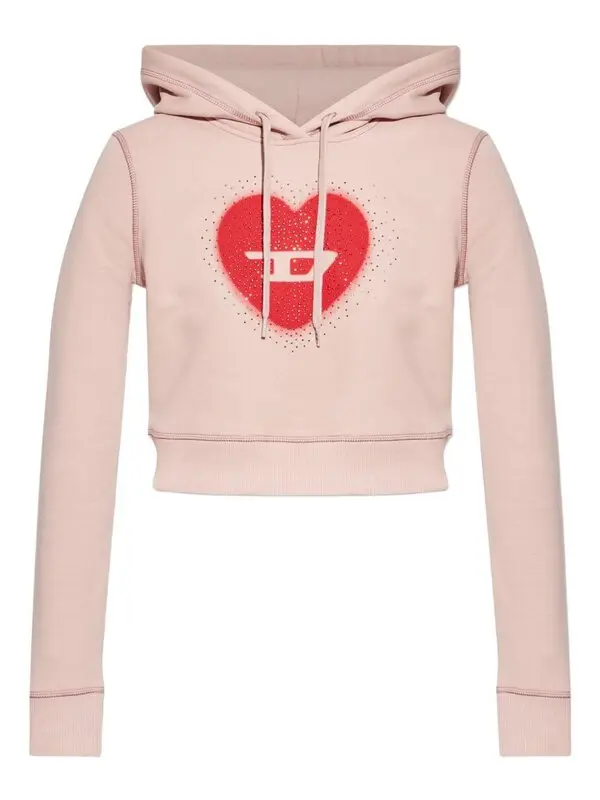 DIESEL® Heart Cotton Hoodie - Multicolor
