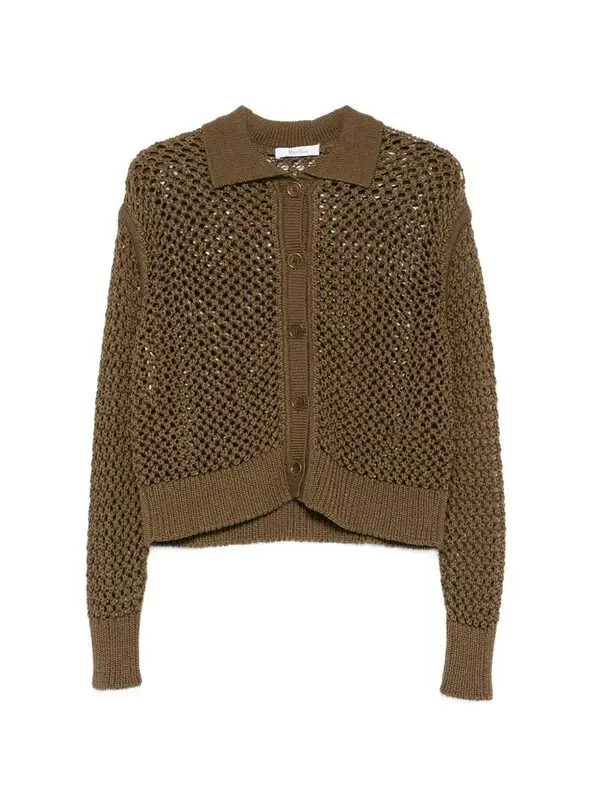 Max Mara Open-knit Cardigan - Brown