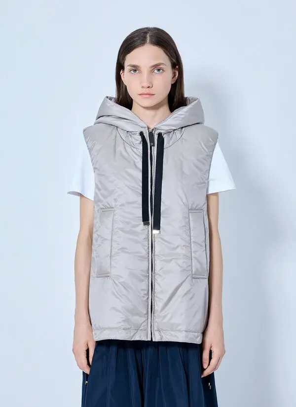 Max Mara Hooded Zip-up Vest