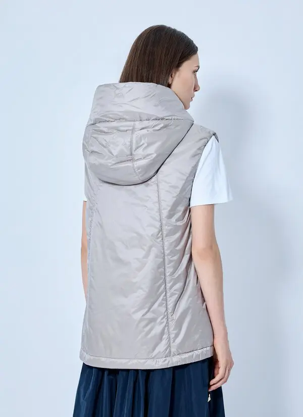 Max Mara Hooded Zip-up Vest