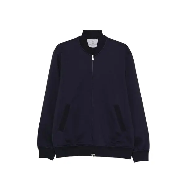 Brunello Cucinelli Zip Up Bomber Jacket - Blue