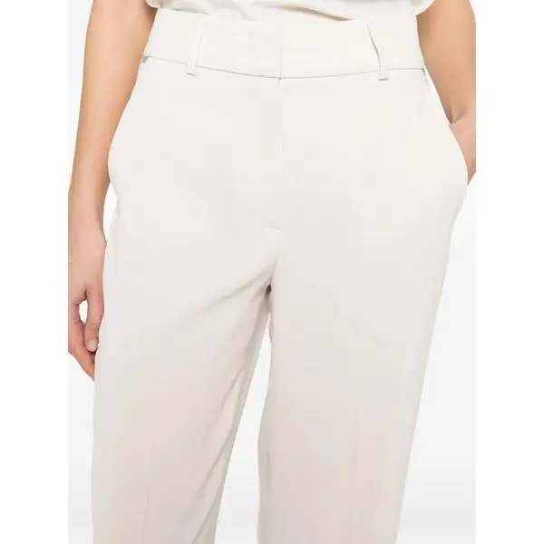 Peserico Neutrals Trousers Tailored Trousers - Cream
