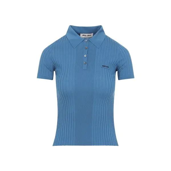 Miu Miu Wool Polo - Blue