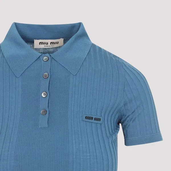 Miu Miu Wool Polo - Blue