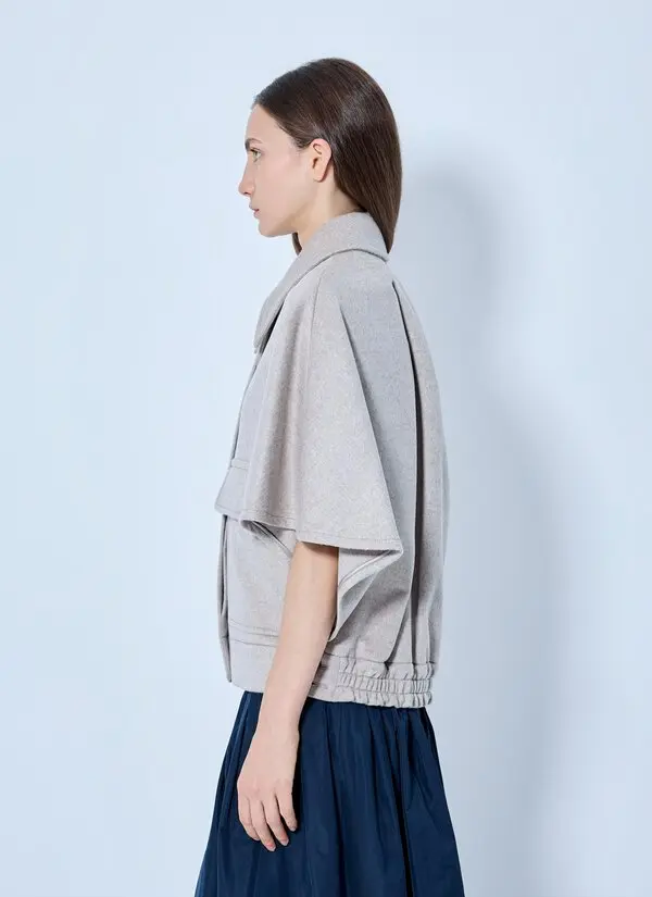 Max Mara Cashmere Cape-style Jacket - Cream