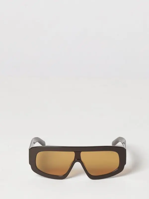Prada Acetate Shield Sunglasses With Colored Lenses