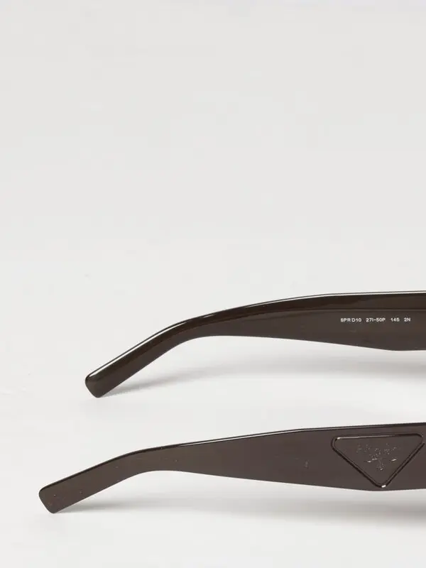 Prada Acetate Shield Sunglasses With Colored Lenses