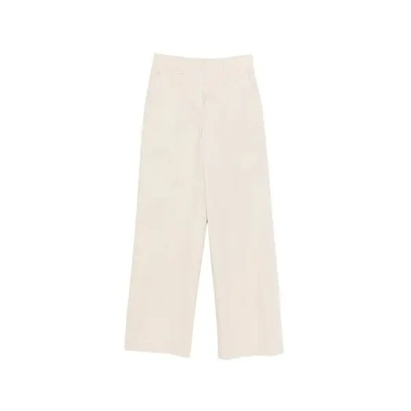 Peserico Neutrals Trousers Palazzo Pants - Cream