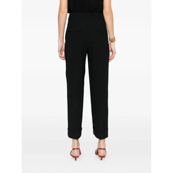 Peserico Straight Leg Trousers - Black