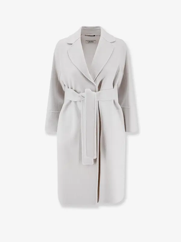 Max Mara Arona Pure Virgin Wool Coat - Cream