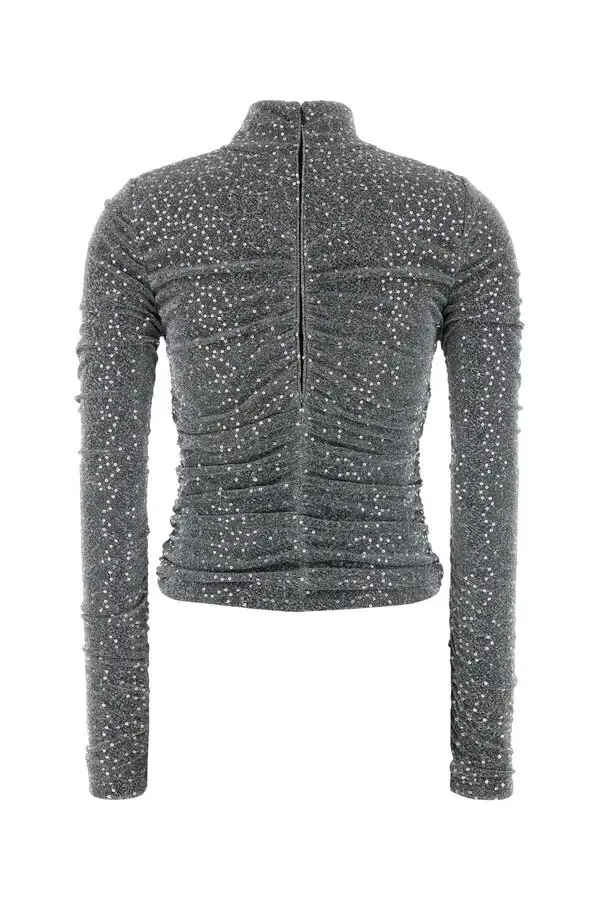 Dolce & Gabbana Silver Jersey Top