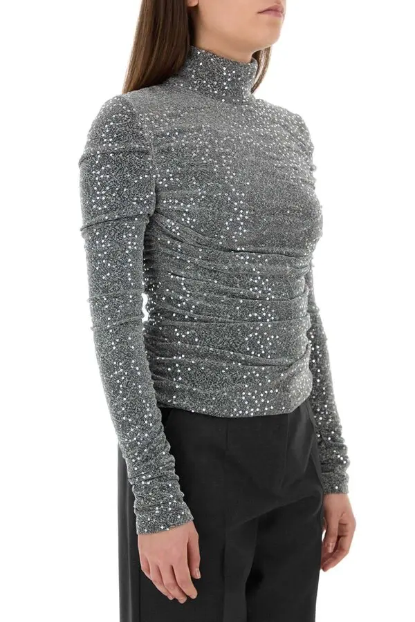 Dolce & Gabbana Silver Jersey Top
