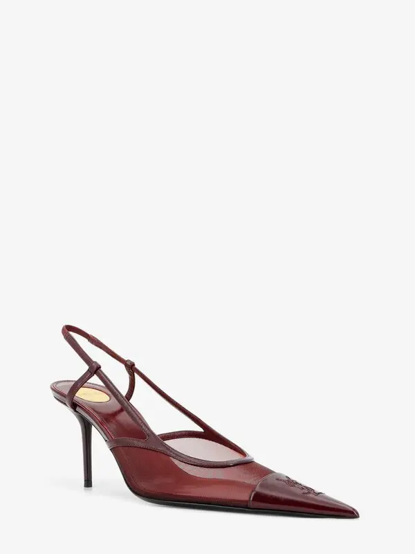 Saint Laurent Renee Mesh Pump With Cassandre Toe - Multicolor