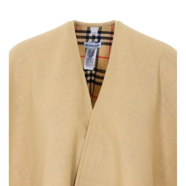 Burberry Reversible Check Wool Cape