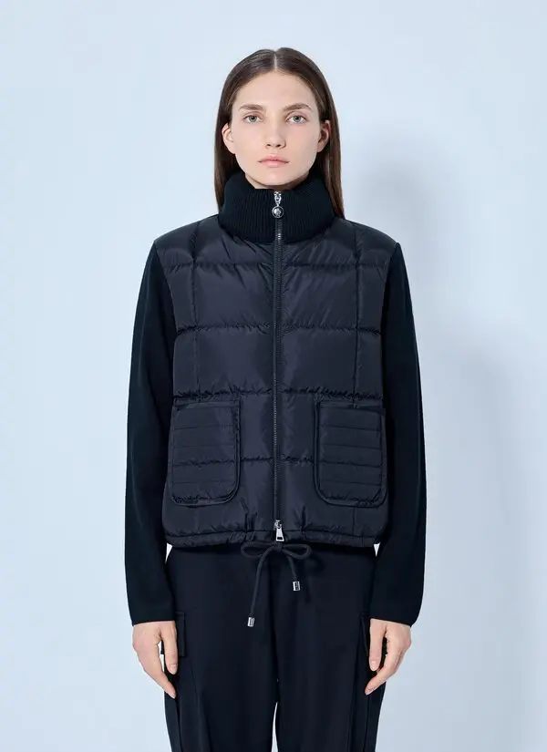 Moncler Padded Zip Vest - Black
