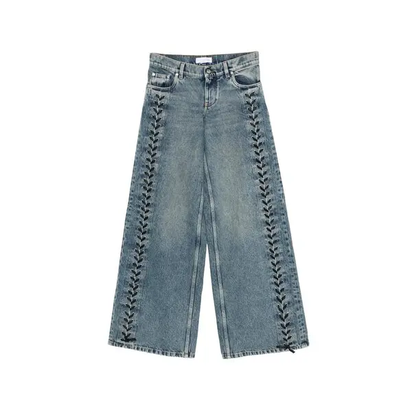 Stella McCartney Denim Wide-leg Jeans - Blue