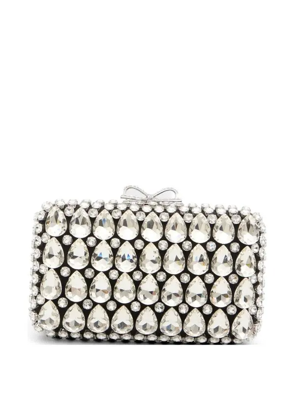 SELF-PORTRAIT Crystal Embellished Clutch - Multicolor