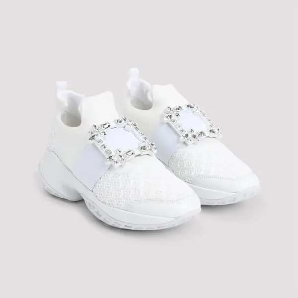 ROGER VIVIER Run Strass Buckle Sneakers
