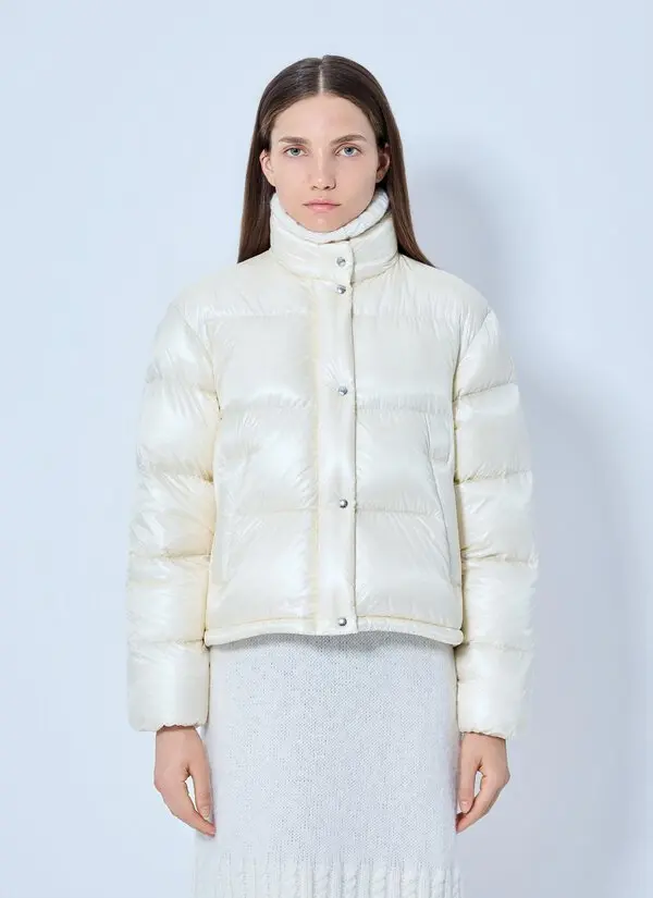 Moncler Tepice Short Down Jacket - White