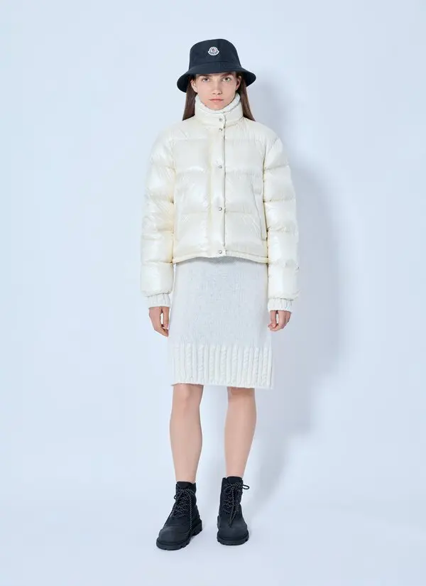 Moncler Tepice Short Down Jacket - White