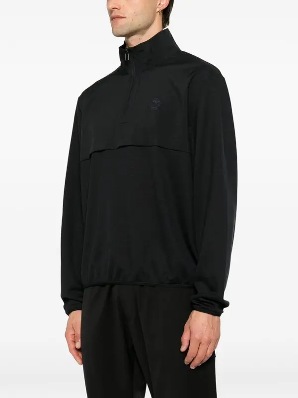 Brioni Wool Half-zip High Neck Sweater