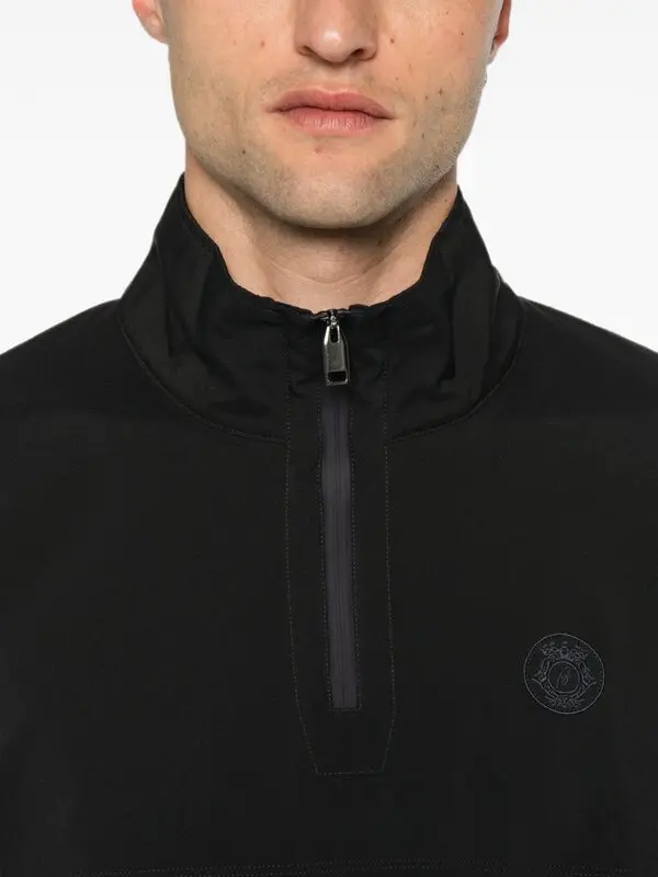 Brioni Wool Half-zip High Neck Sweater