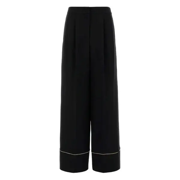 Fendi Trousers Straight Trousers - Black