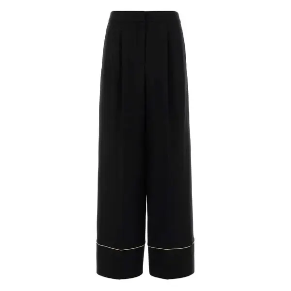 Fendi Trousers Straight Trousers - Black