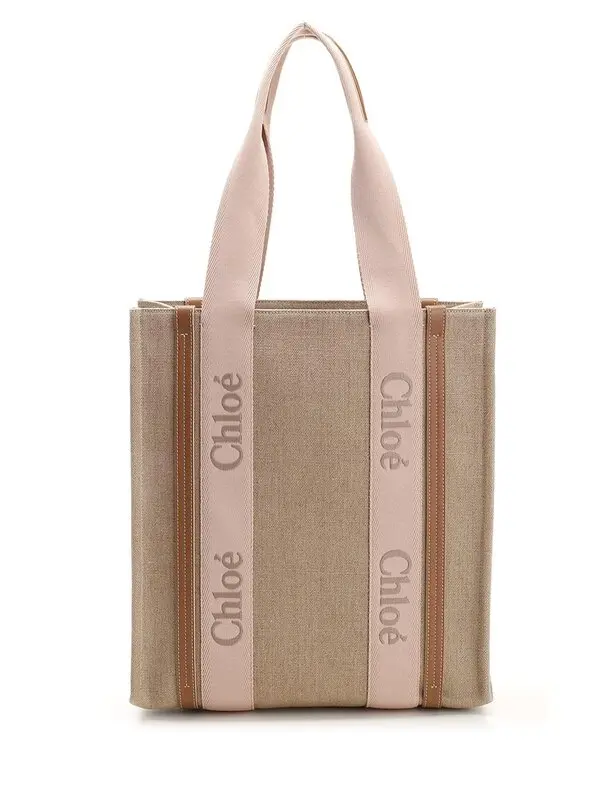 Chloé Woody' Tote Bag - Cream