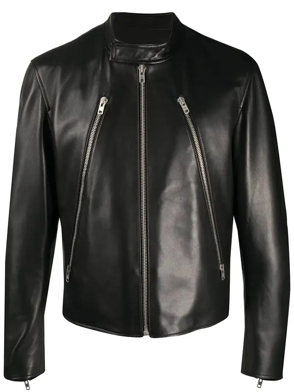 MAISON MARGIELA Stand-up Collar Jacket - Black