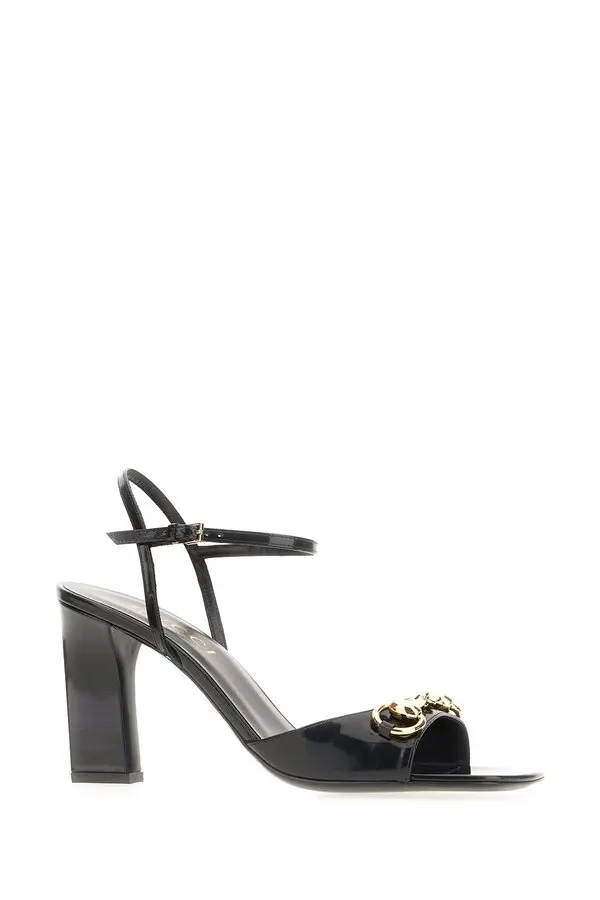 Gucci Glossed Block Heel Mules
