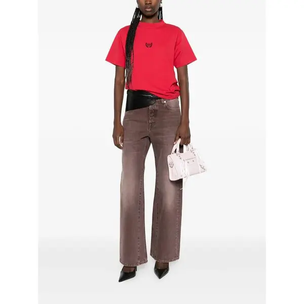 Balenciaga Tops T-shirts & Jerseys - Red
