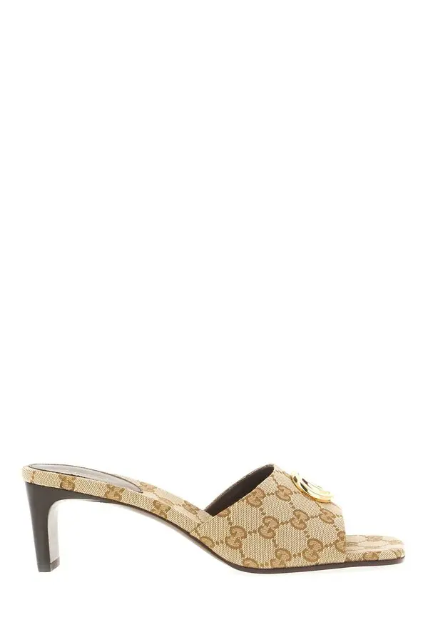 Gucci Monogram Mules