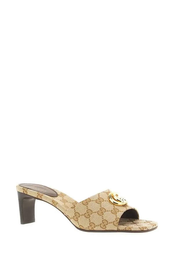 Gucci Monogram Mules - Multicolor