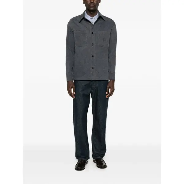 Fendi Grey Jackets Shirt Jackets