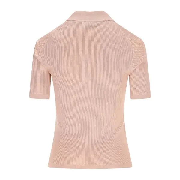 Fendi Short Sleeve Polo Top - Pink