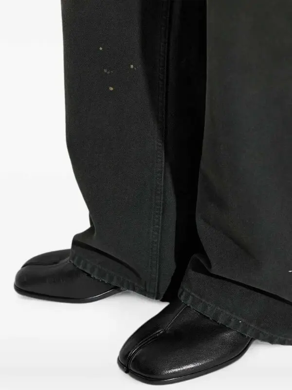 MAISON MARGIELA Leather Tabi Ankle Boots - Black