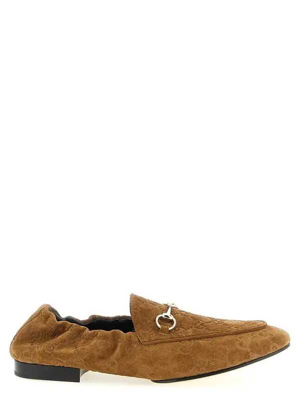 Gucci Suede Loafers - Brown