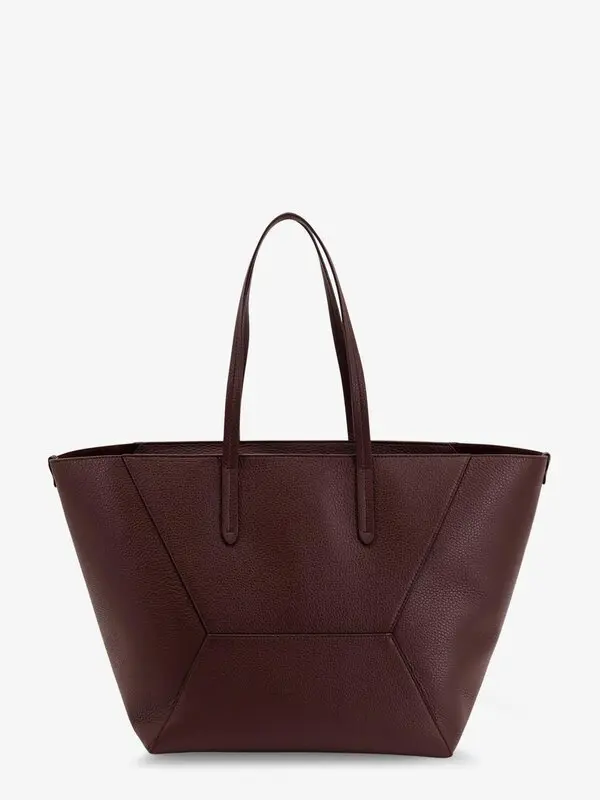 Brunello Cucinelli Bc Duo Hammered Leather Shoulder Bag