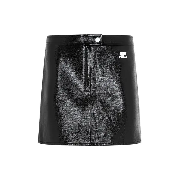 COURREGES Courrèges Vinyl Mini Skirt - Black