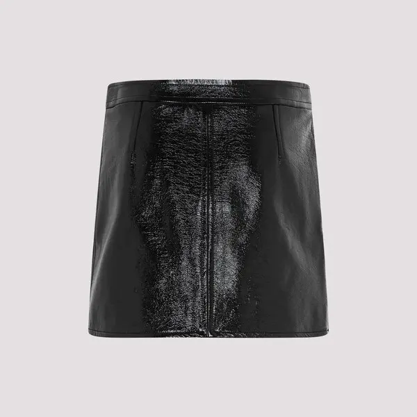COURREGES Courrèges Vinyl Mini Skirt - Black