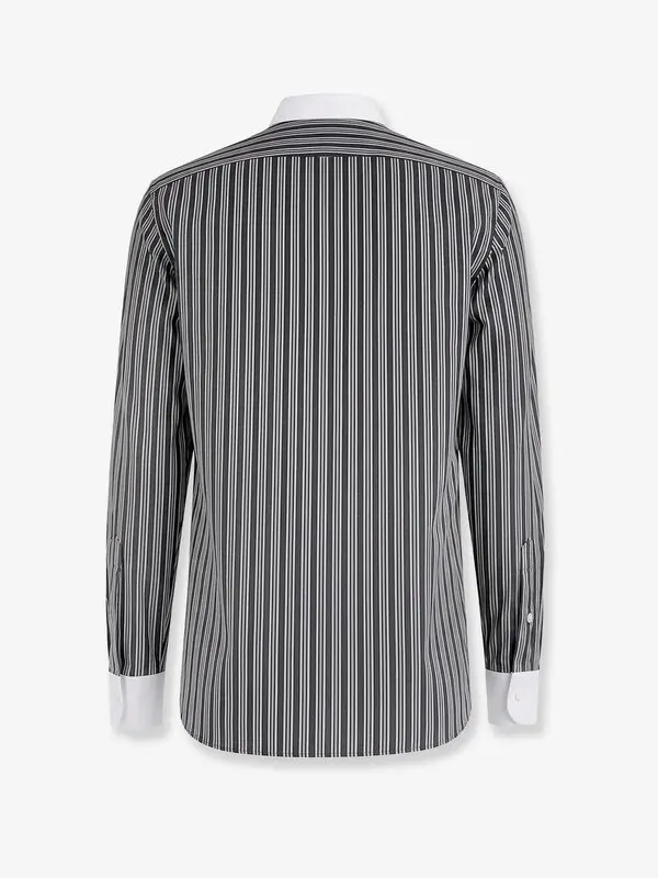 TOM FORD Striped Cotton Shirt - Multicolor