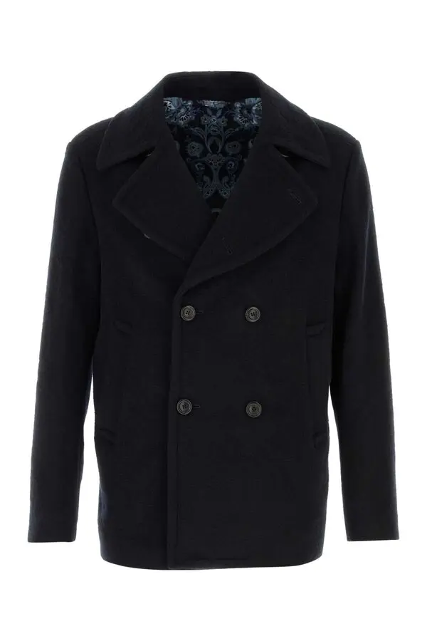 Etro Midnight Wool Coat